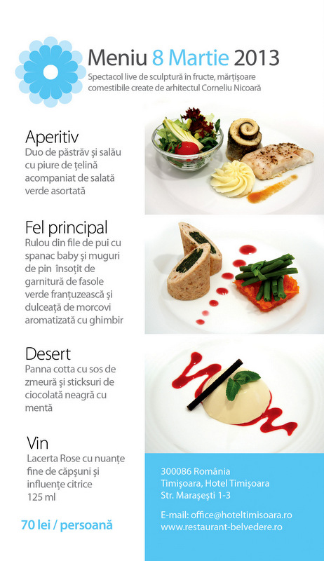 8 martie cu sculptură în fructe la Restaurant Belvedere - FoodCrew